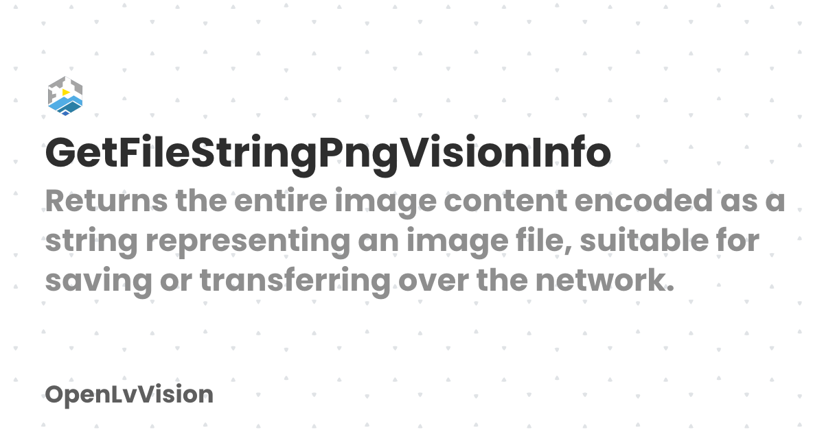 GetFileStringPngVisionInfo | OpenLvVision